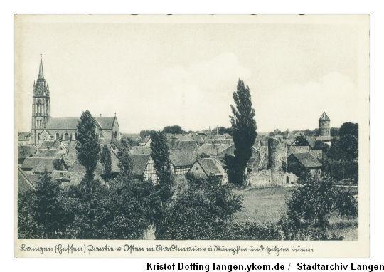 Wilhelmstrasse, Langen und Hessen : Postkarten Stadtarchiv Langen